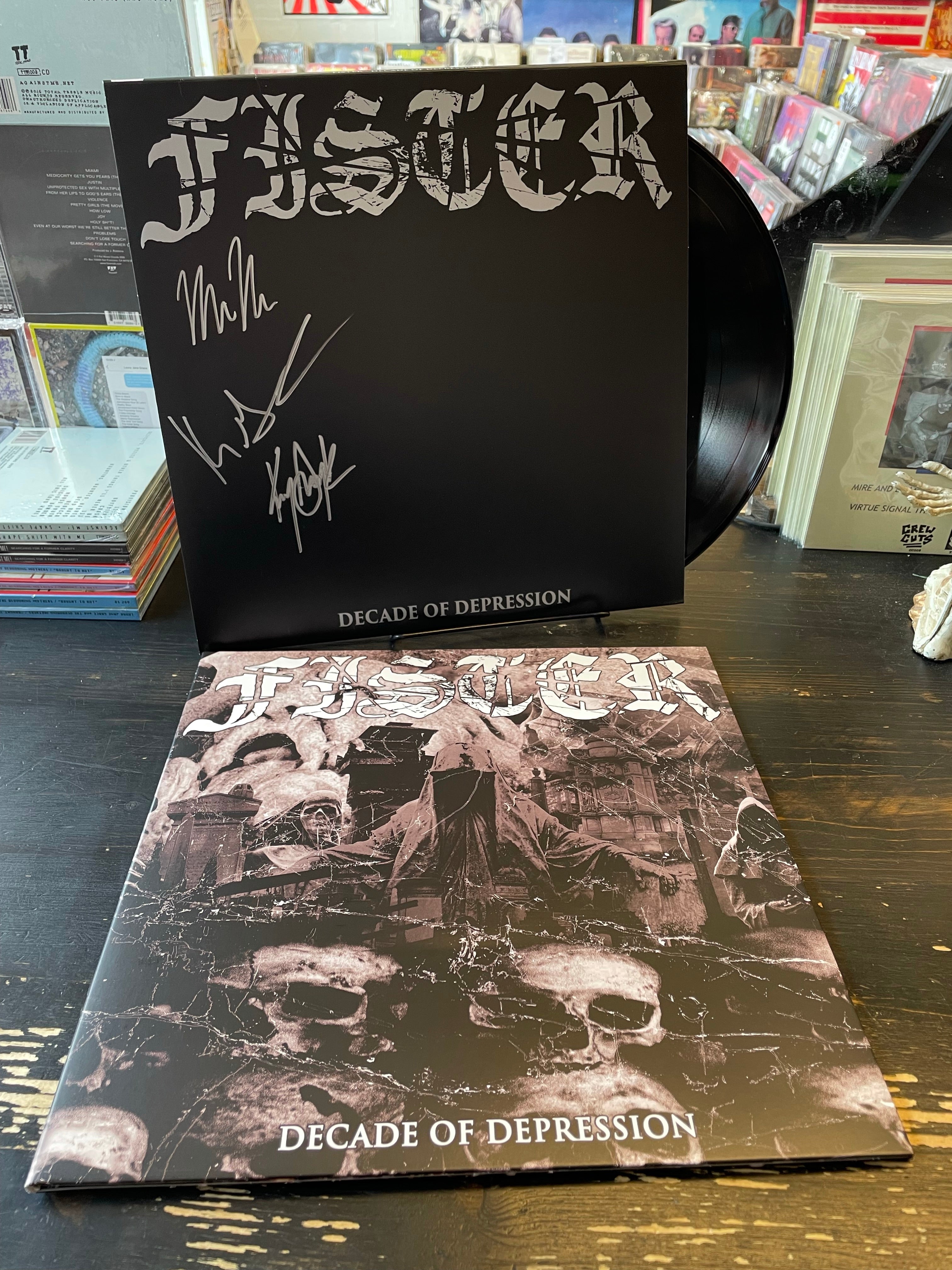 Fister "Decade Of Depression" Full Band Signed LP – The Record Space